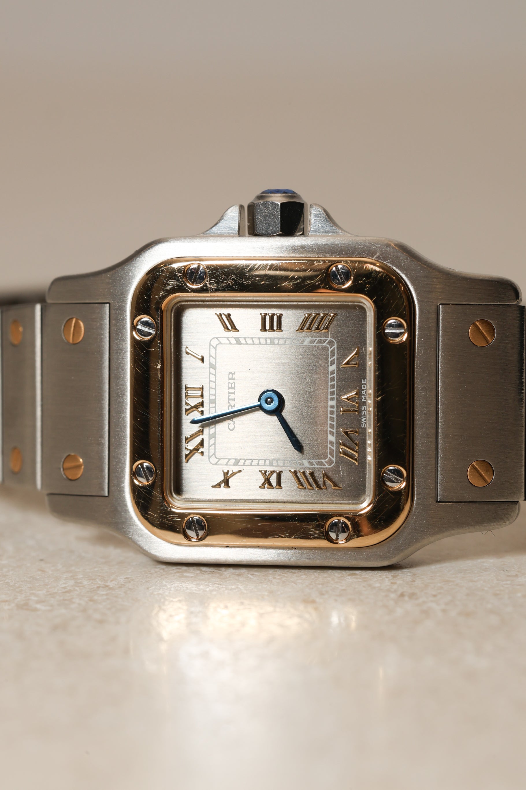 Cartier Santos de Cartier Galbée Watch Slate Dial Ref. 1567 – FashioNica