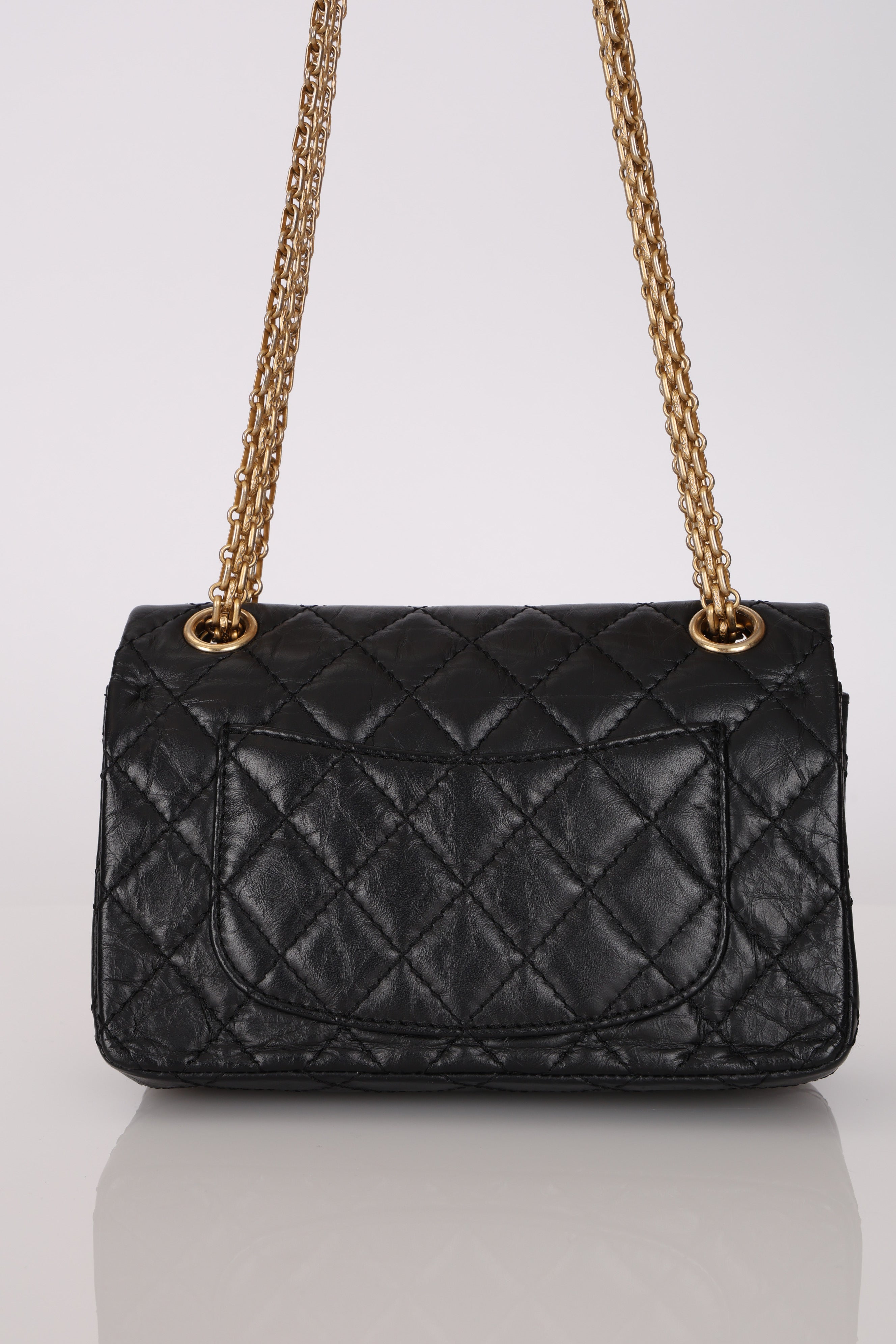 Chanel 2017 Quilted Aged Calfskin Lucky Charms 2.55 Reissue 224 Double ...