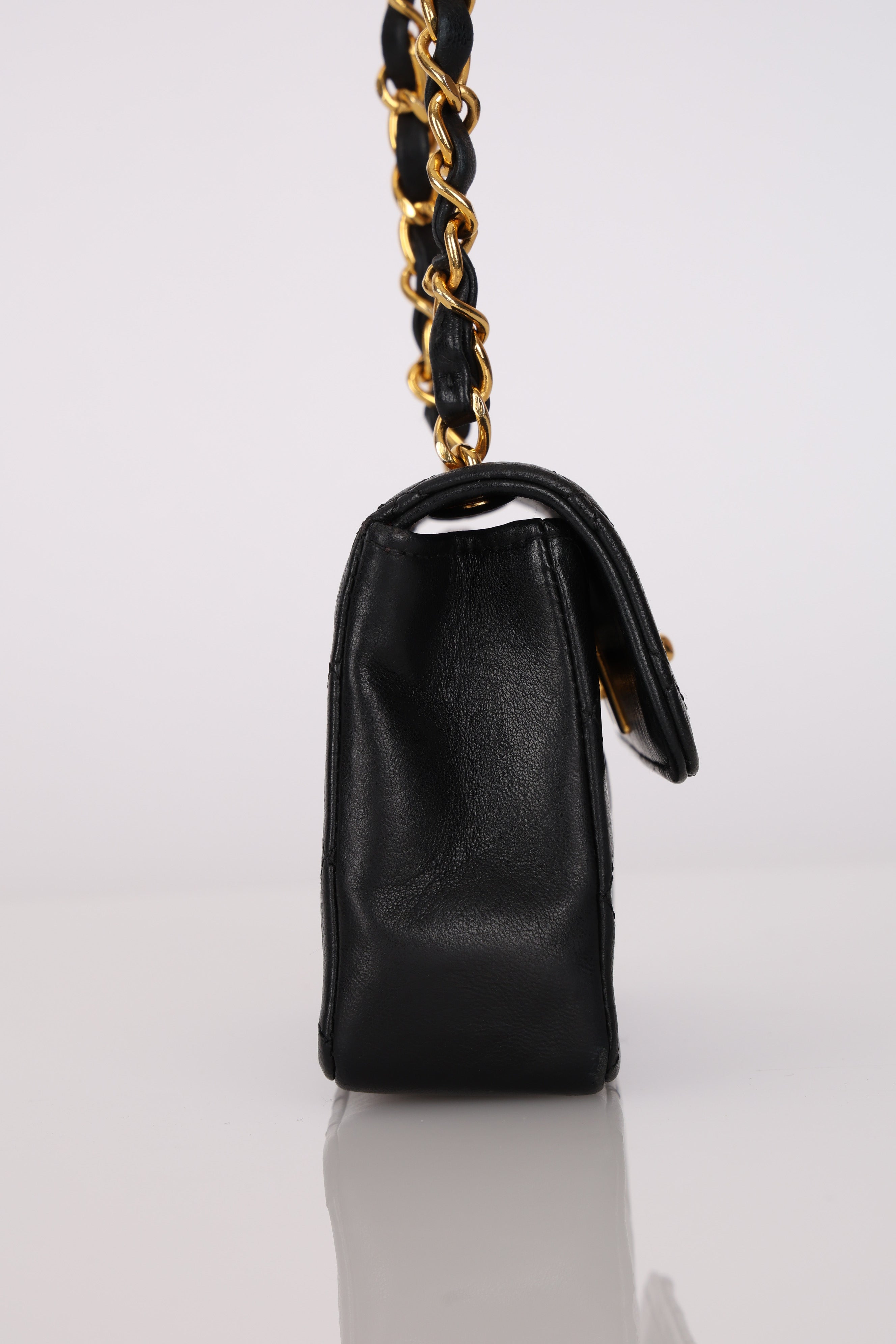 Chanel 1989 Lambskin Quilted Mini Flap Bag 24K GP – FashioNica