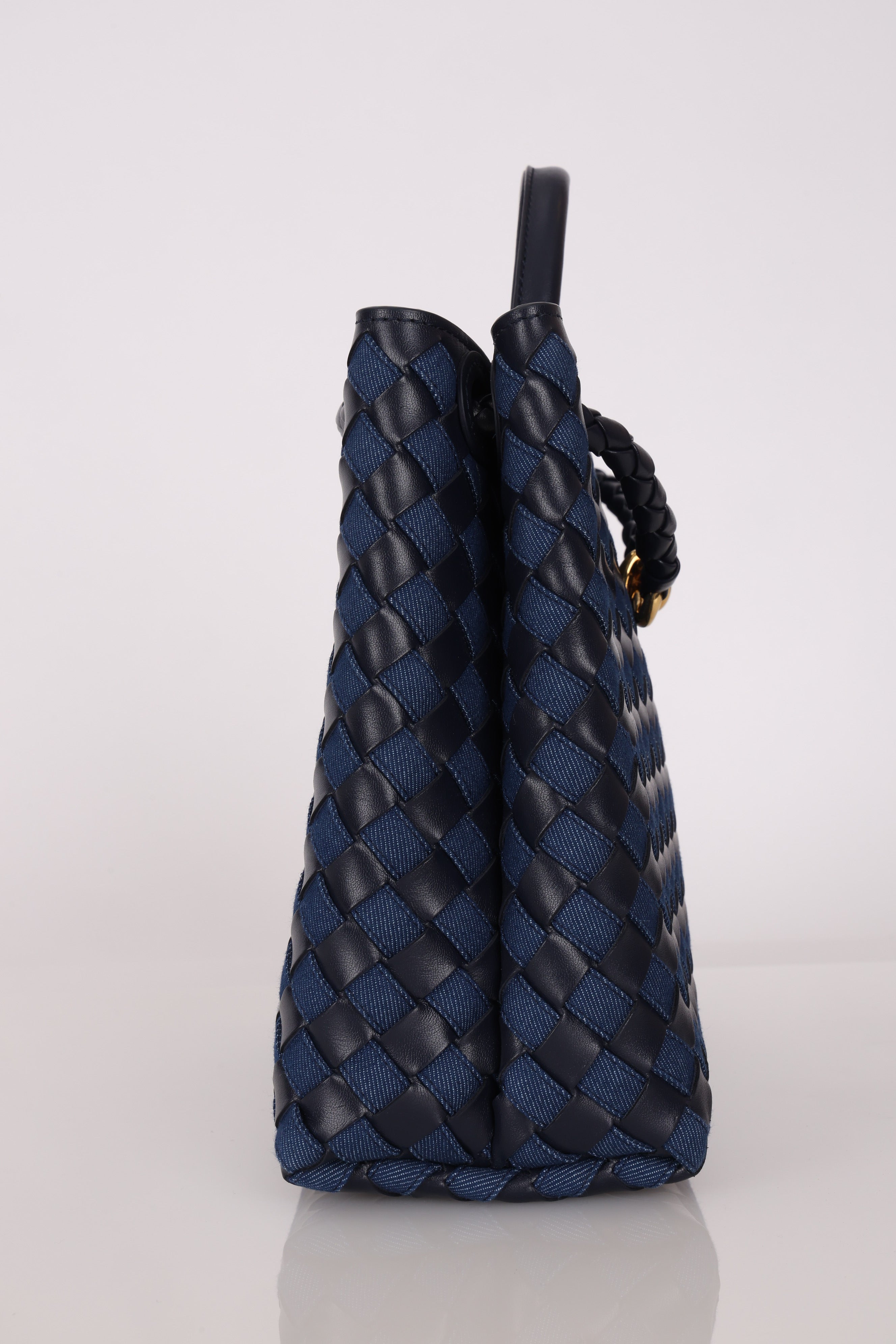 Limited Edition Bottega Veneta Medium Lambskin & Denim Intrecciato ...