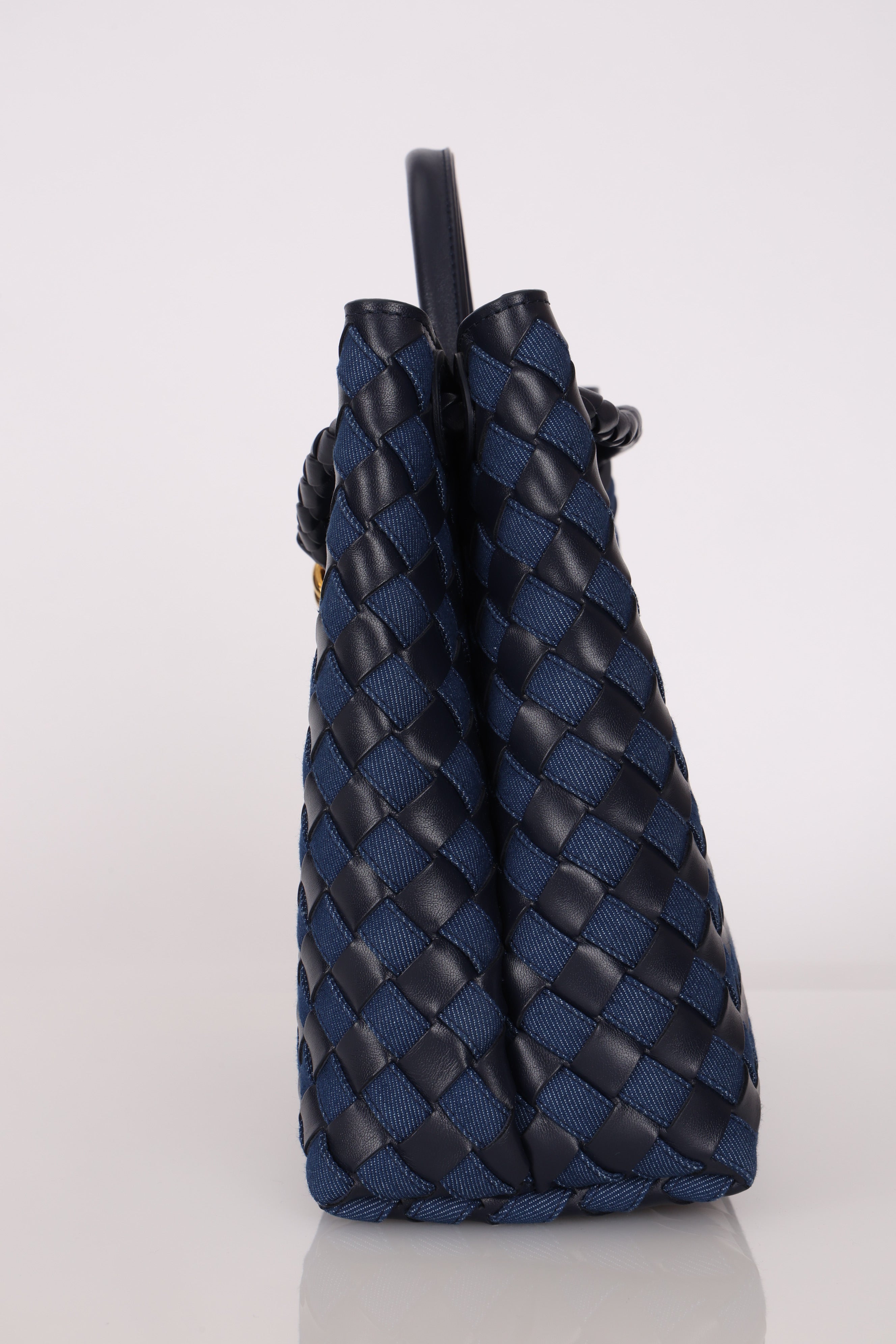 Limited Edition Bottega Veneta Medium Lambskin & Denim Intrecciato ...